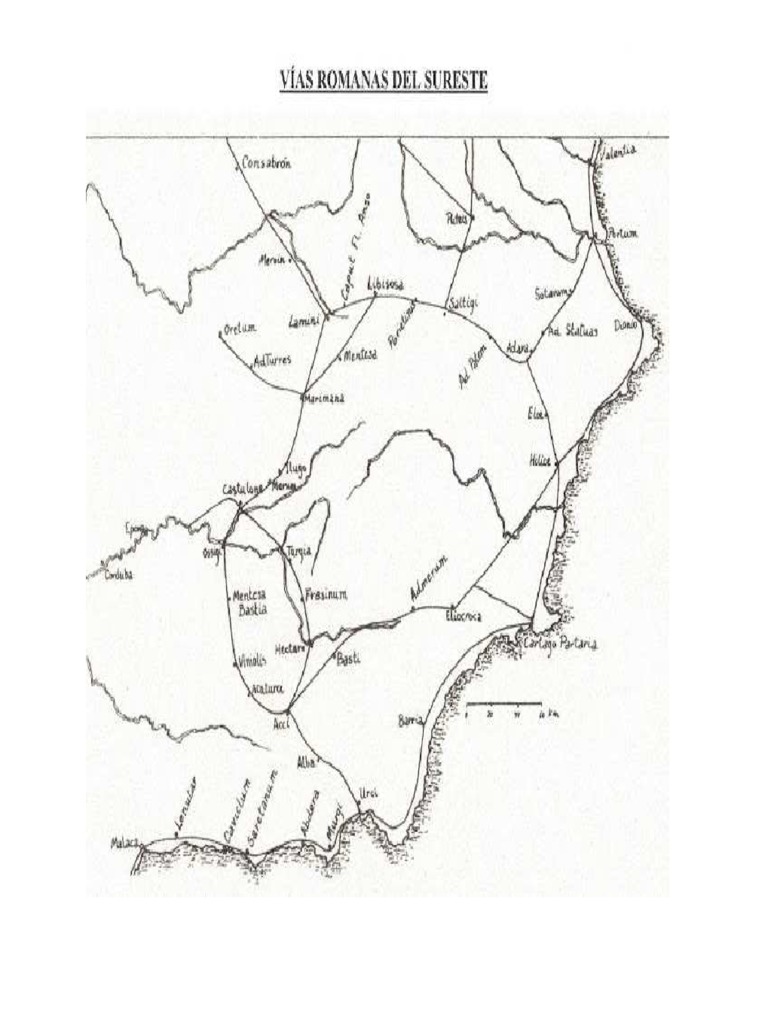 Vías Romanas del Sureste. (Mapas)