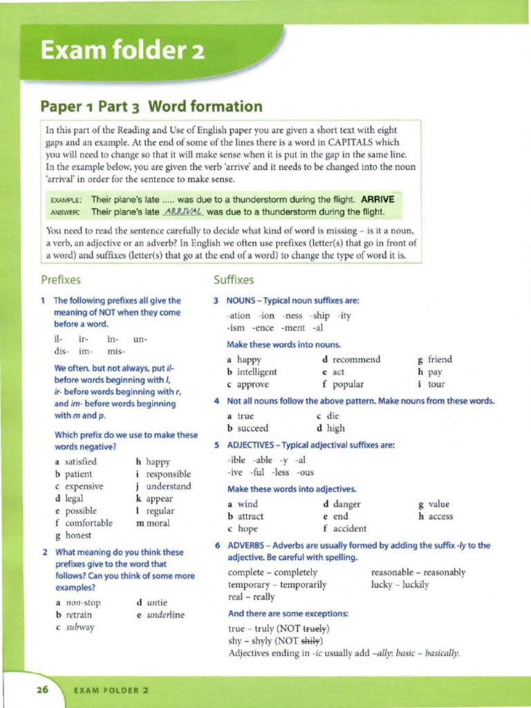 Objective FCE 4e SB-28-29 | PDF | Adjective | Noun