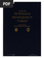 Petroleum Measurement Tables - Astm International PDF | PDF