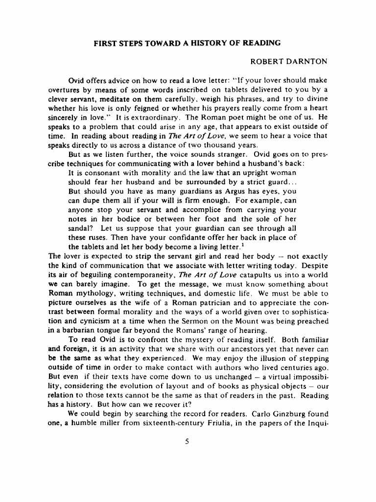 First Steps Toward A History of Reading | PDF | Jean Jacques Rousseau ...