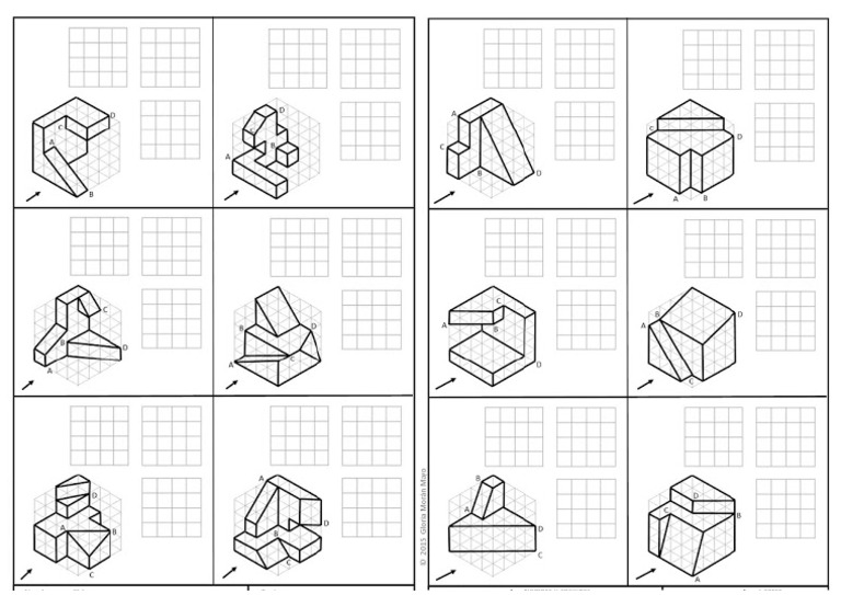 5 Laminas de Vistas Alzado Planta y Perfil | PDF