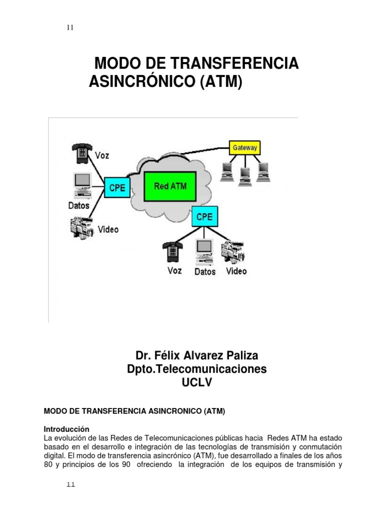 Redes ATM: Interfases y Protocolos | PDF | Detección y corrección de errores | Red de computadoras
