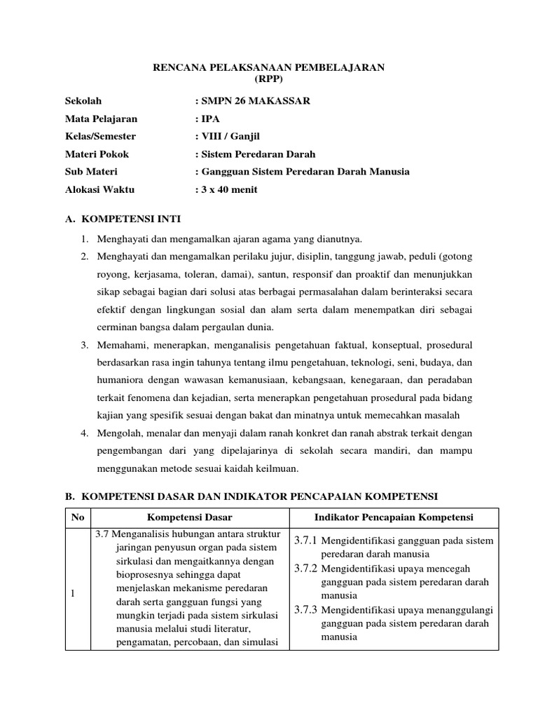 p3 Sistem Peredaran Darah | PDF
