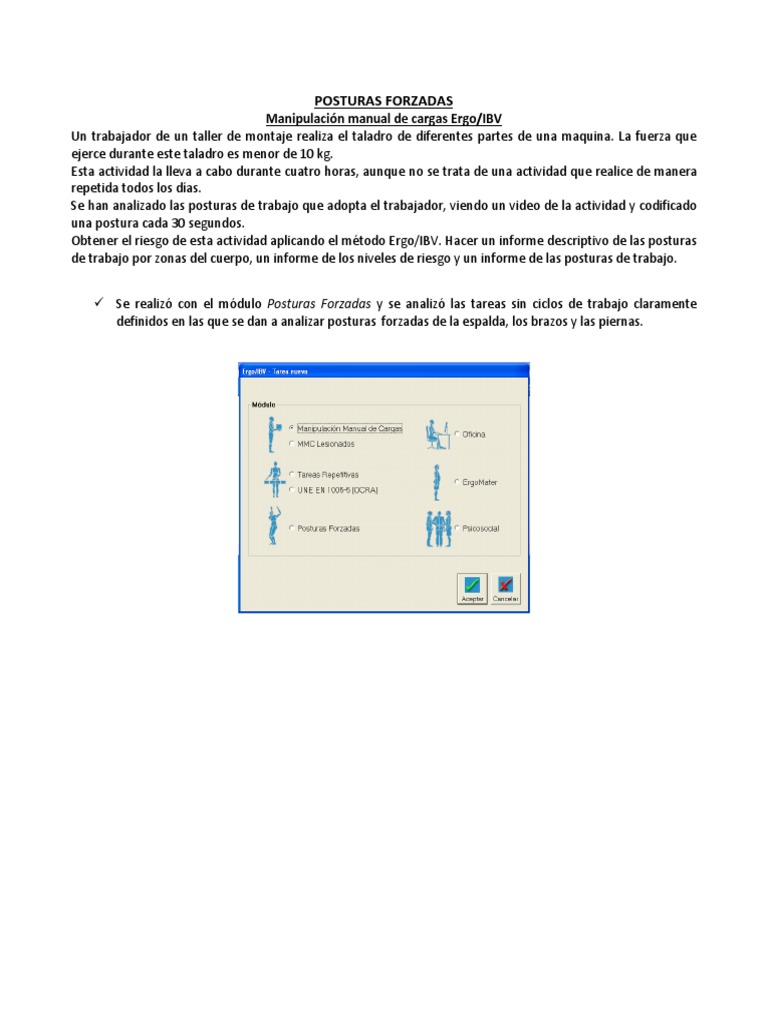 Análisis de Posturas Forzadas en Taller | PDF | Factores humanos y ergonomía | Science