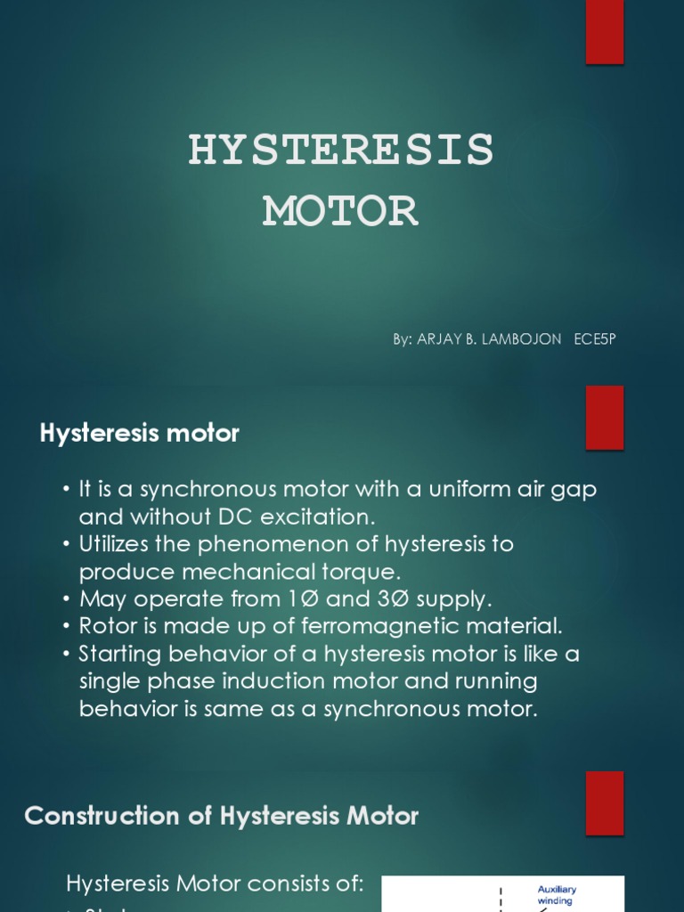 Hysteresis Motor (1) | Electrical Components | Electromagnetism