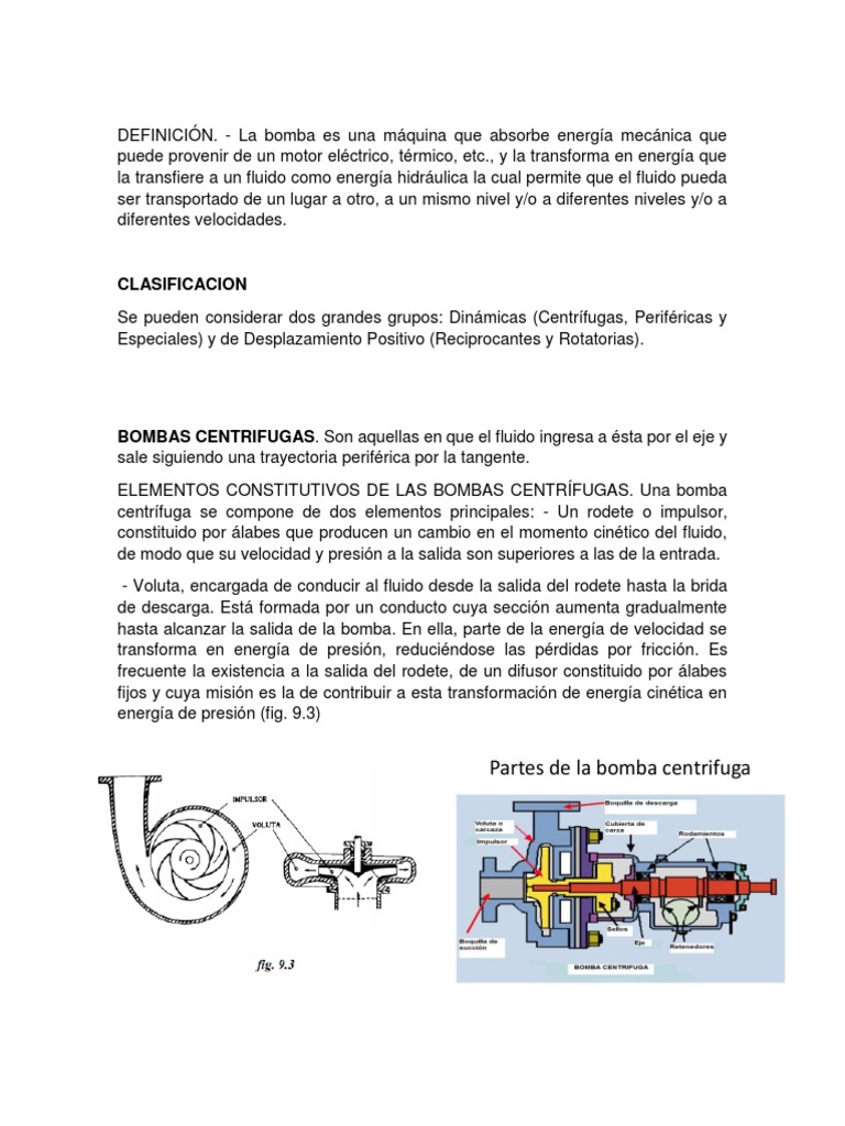 Bombas | PDF | Bomba | Ingeniería mecánica