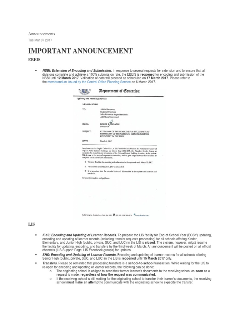 Important Announcement: Announcements | Download Free PDF | Social ...