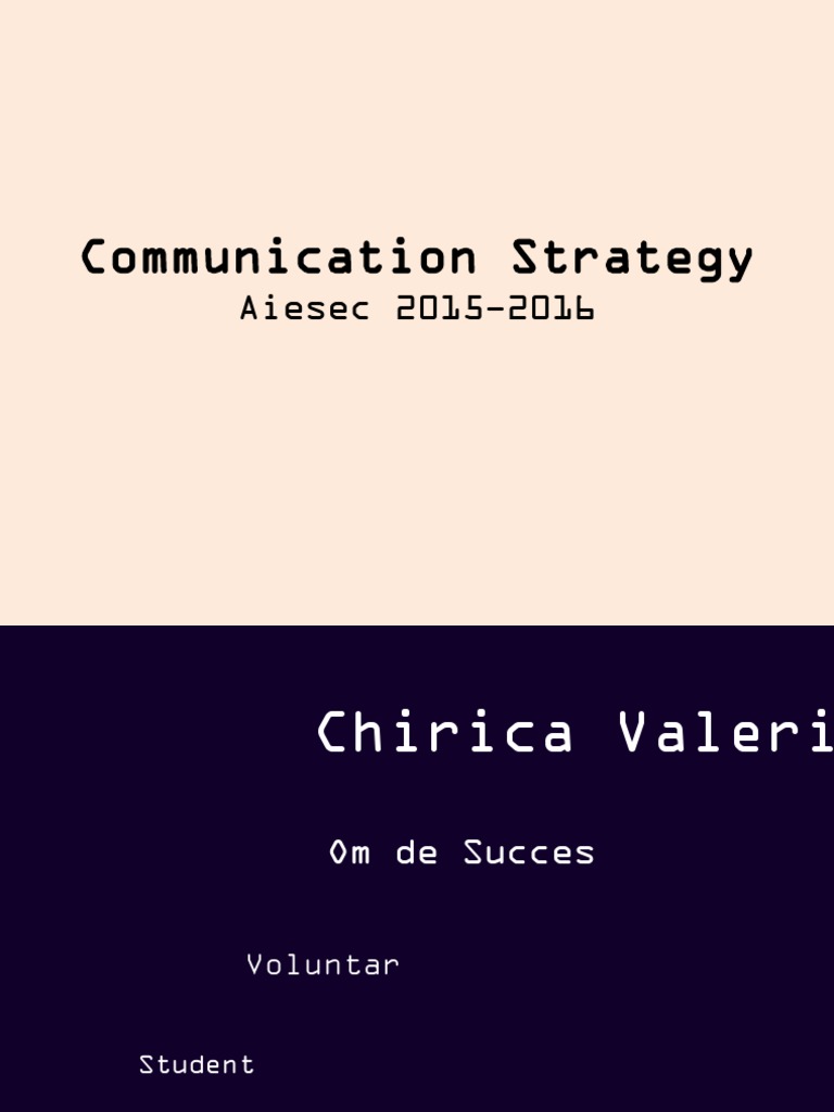 Communication Strategy Pdf