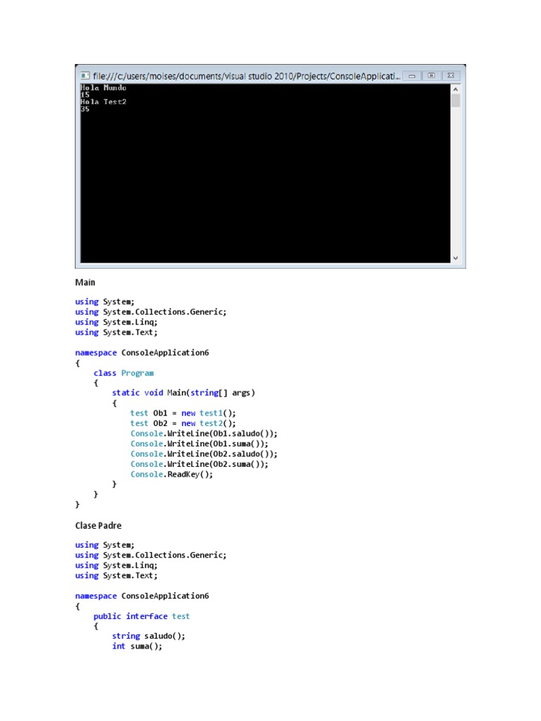 Using Using Using Using Namespace Class Static Void String New New | PDF