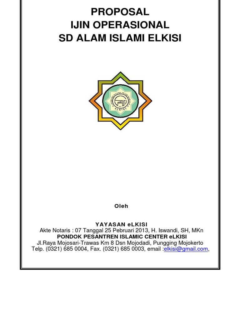Ijin Operasional Sekolah | PDF