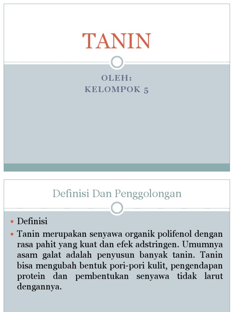 Tanin | PDF