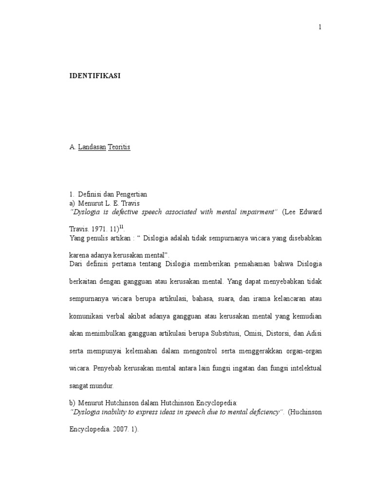 Identifikasi - Prognosa | PDF