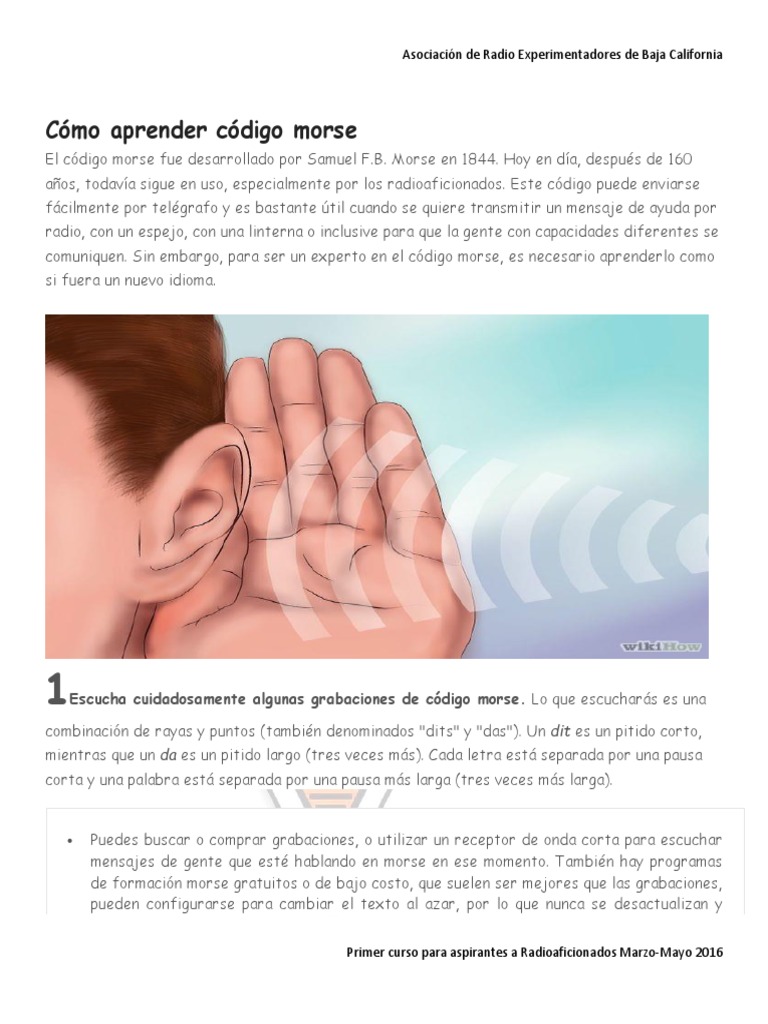 Curso de Aprendizaje de Código Morse | PDF | Radio | Comunicación