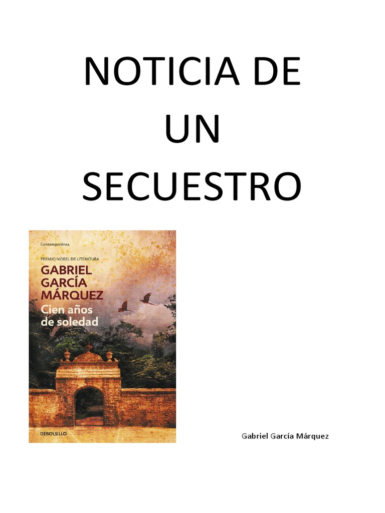 Noticia de Un Secuestro | PDF