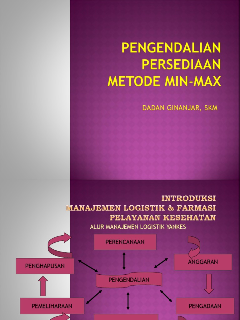 Pengendalian Stok Metode Min-Max | PDF