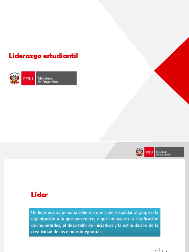 Liderazgo Estudiantil | PDF | Liderazgo | Sicología