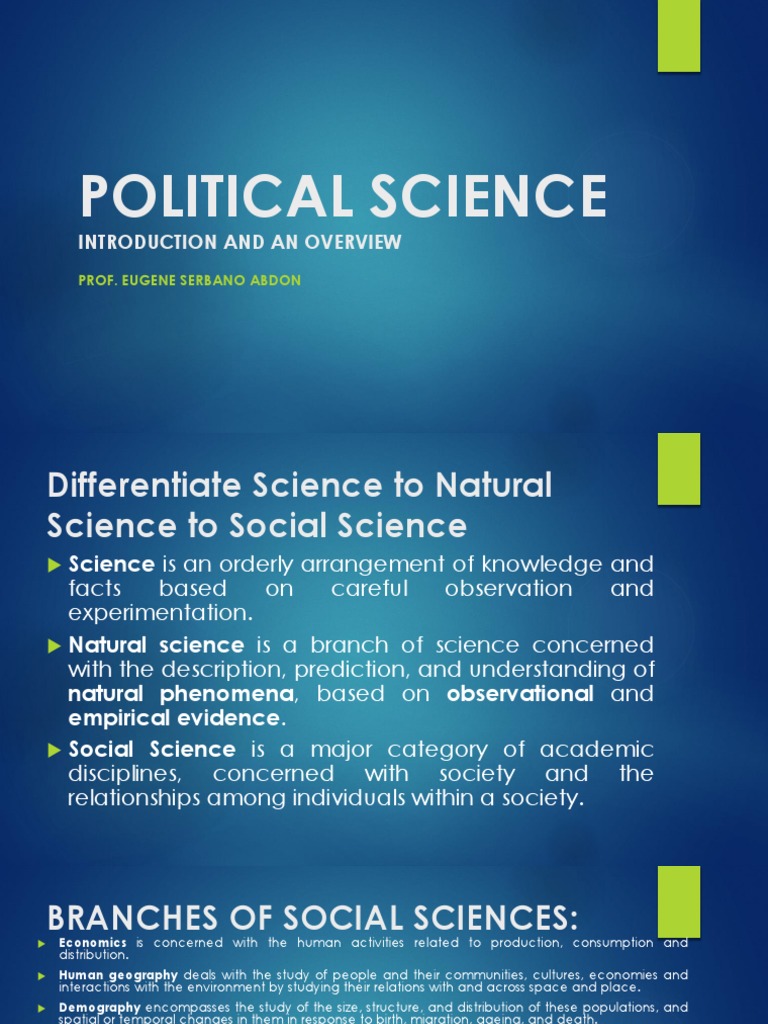 POLITICAL SCIENCE.pptx | Social Sciences | Anthropology