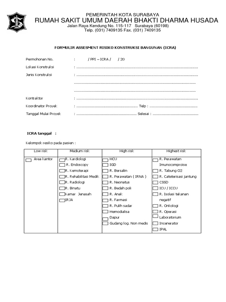 Formulir Permohonan Icra Konstruksi Bangunan | PDF