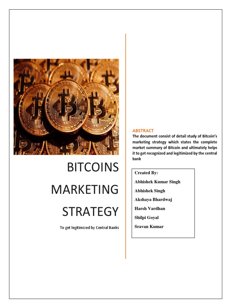 Bitcoins Marketing Strategy | Cryptocurrency | Bitcoin