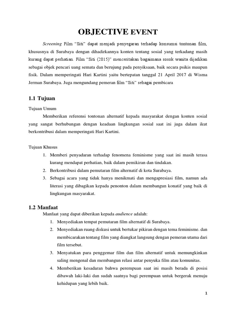 Contoh Proposal Management Event | PDF