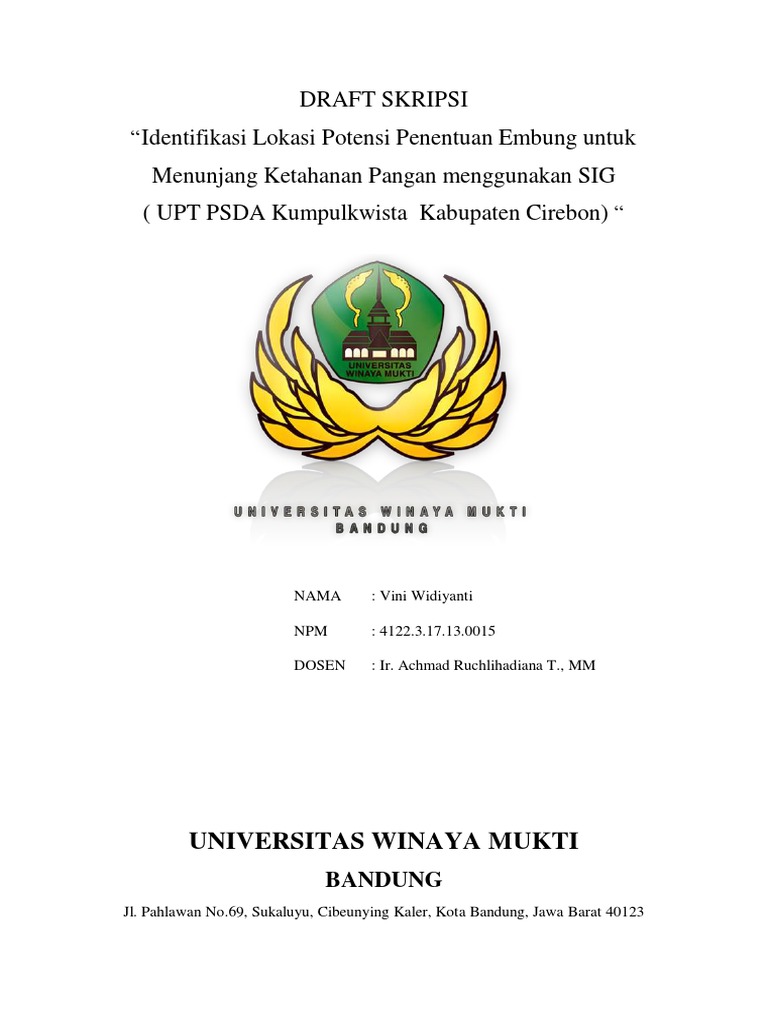 Cover Draft Skripsi | PDF