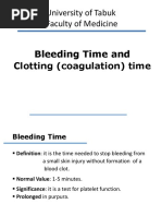 Bleeding and Clotting Time Procedures | PDF | Coagulation | Bleeding