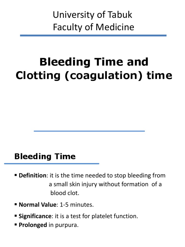 Bleeding and Clotting - PPT 2 | Coagulation | Bleeding