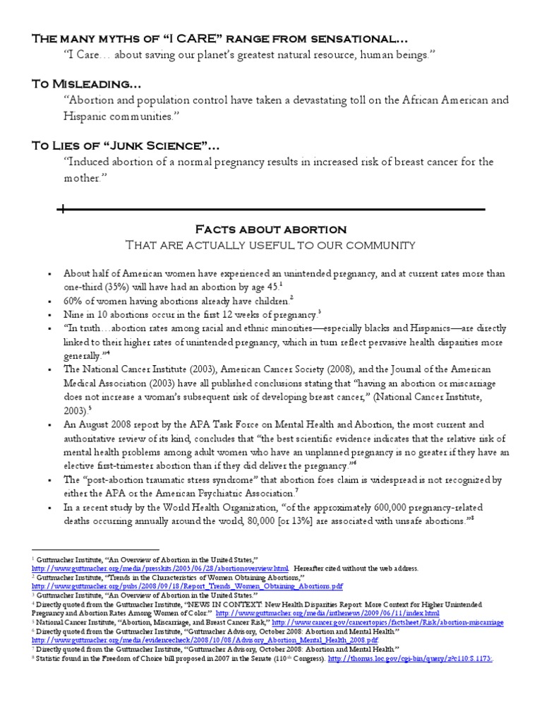 Petition Fact Sheet | Download Free PDF | Abortion | Miscarriage