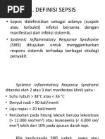 Tabel Kriteria Sepsis (SOFA qSOFA) | PDF