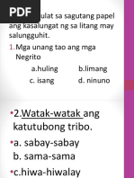 Tayutay Worksheet | PDF