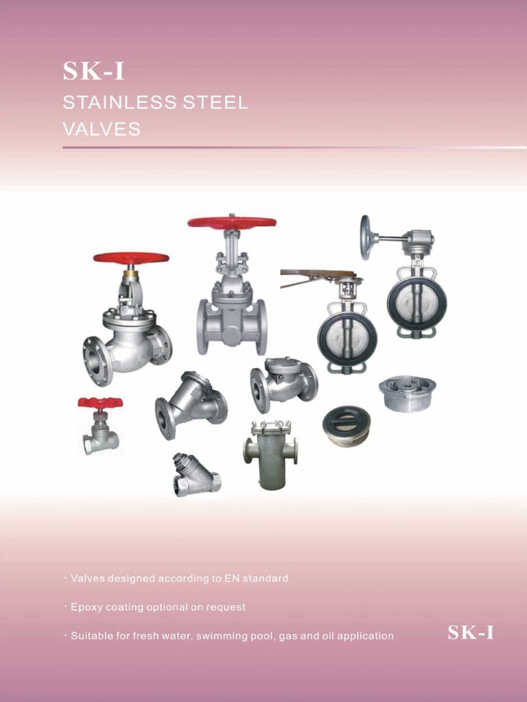 SK-I Stainless Steel Valves Catalogue | PDF | Valve | Hydraulics