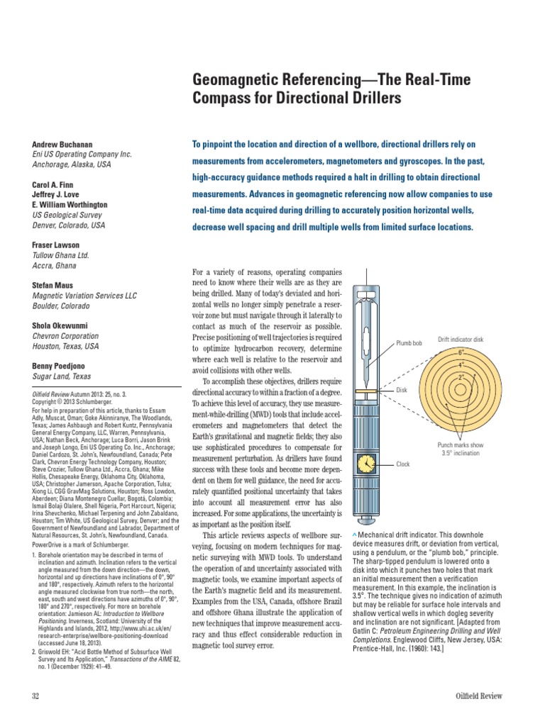 Geomagnetic Referencing-The Real Time Compass For Directional Drillers ...