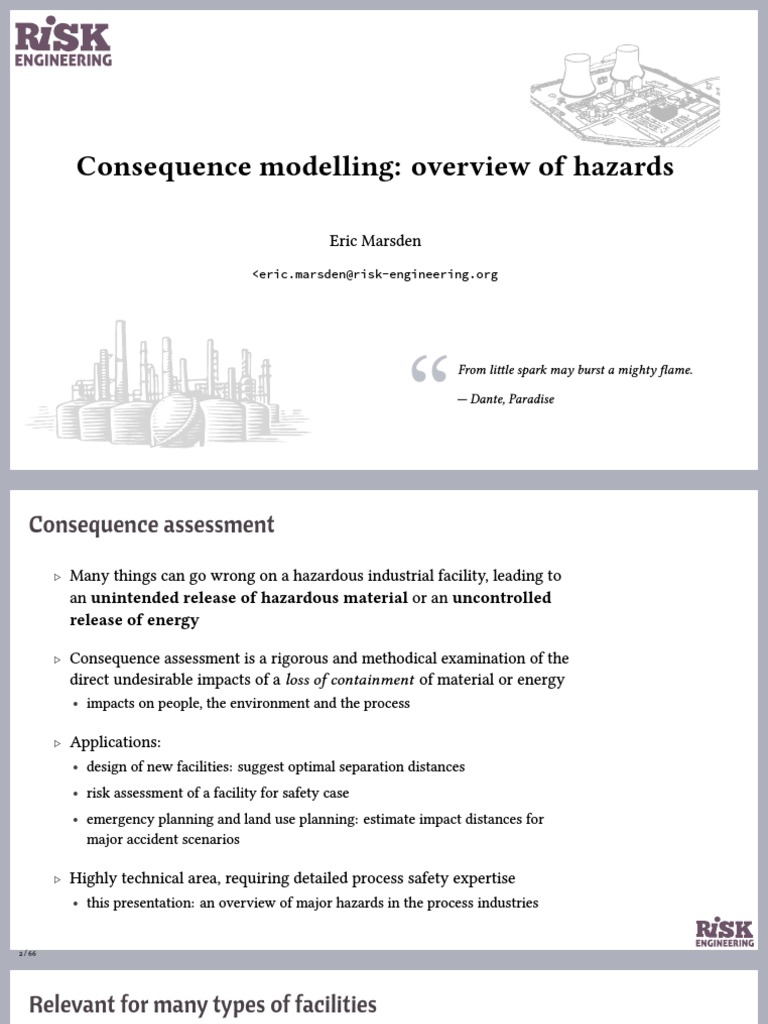 FRED - QRA - Consequence Modelling - Learnings From QRA - Overview of ...