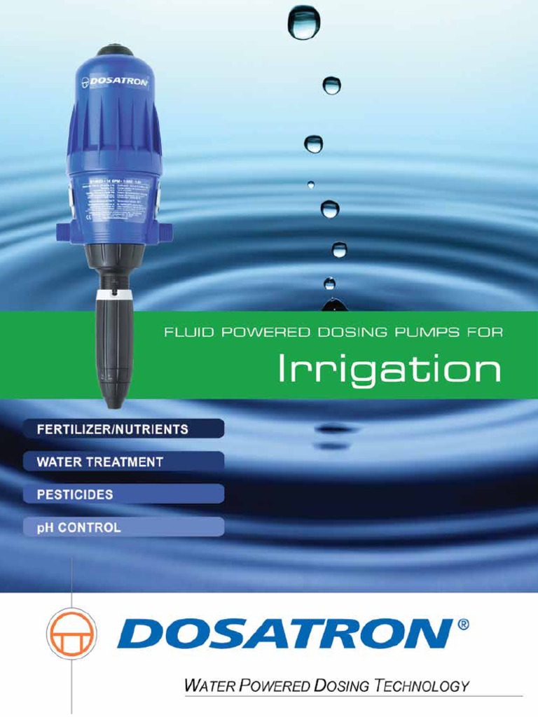Dosatron Injectors Accurately Mix Fertilizers | PDF | Fuel Injection ...