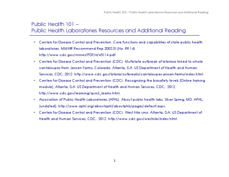 Laboratories References | PDF