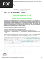 Project Proposal On Dairy Farm | PDF | Dairy Farming | Cattle