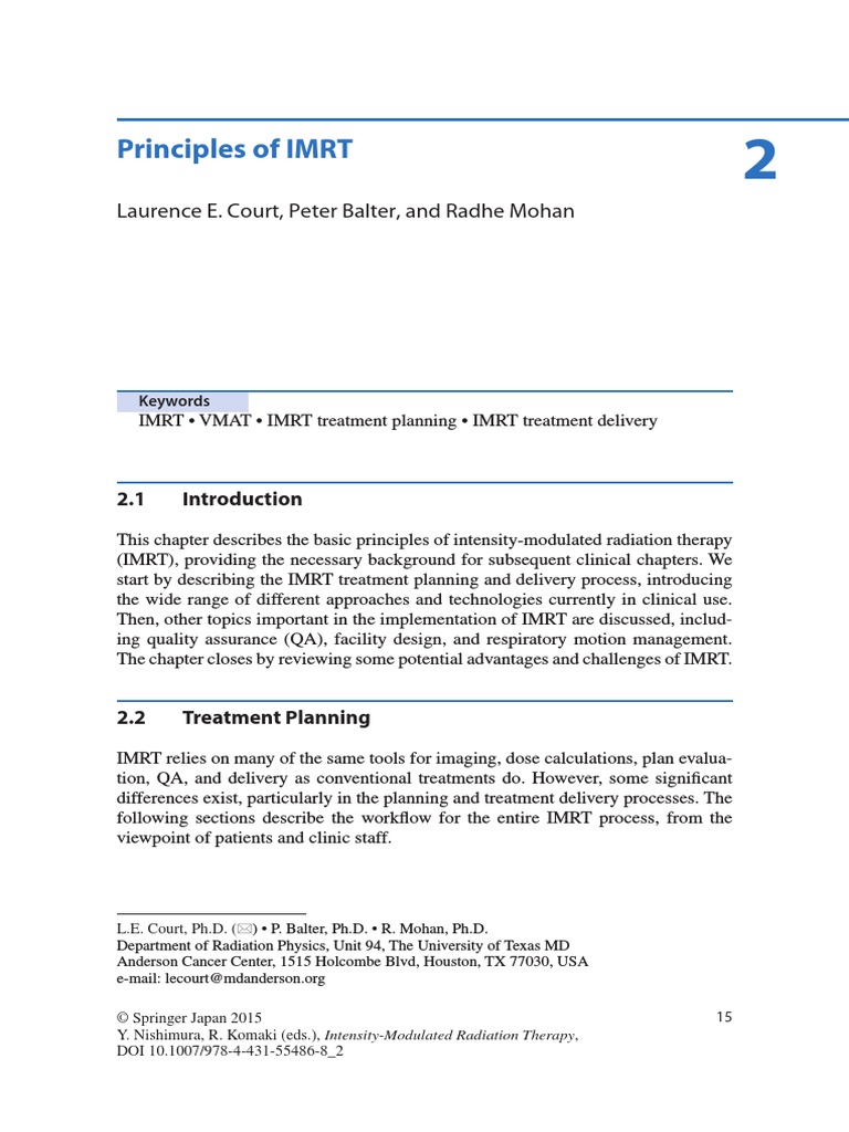 Imrt Vmat | PDF | Radiation Therapy | Mathematical Optimization