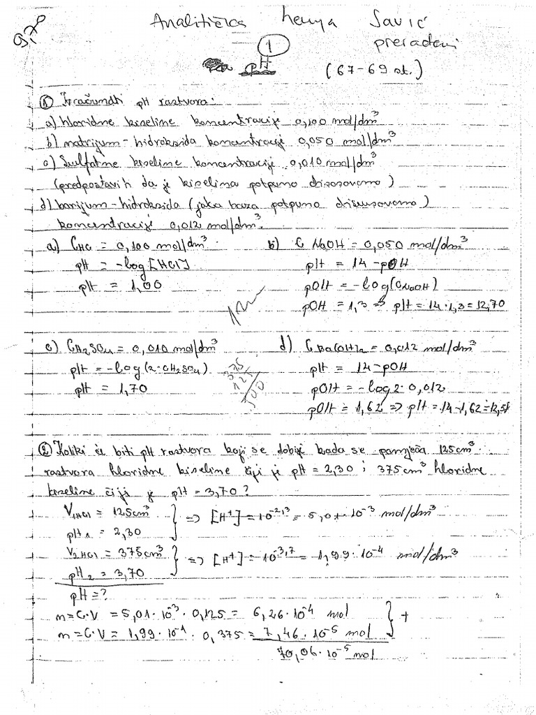 Analiticka Hemija Savic | PDF