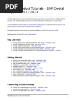 SAP B1 Crystal Reports Training Guide | PDF | Sql | Databases
