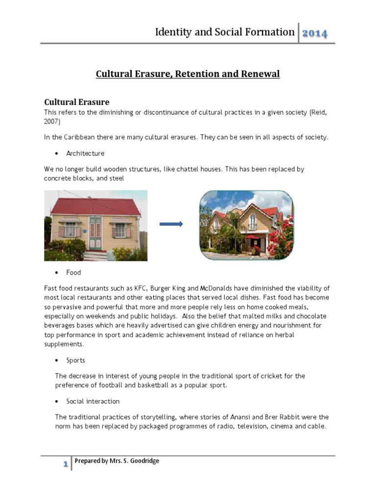 Cultural Erasure and Retention in the Caribbean | PDF | Foods | Society