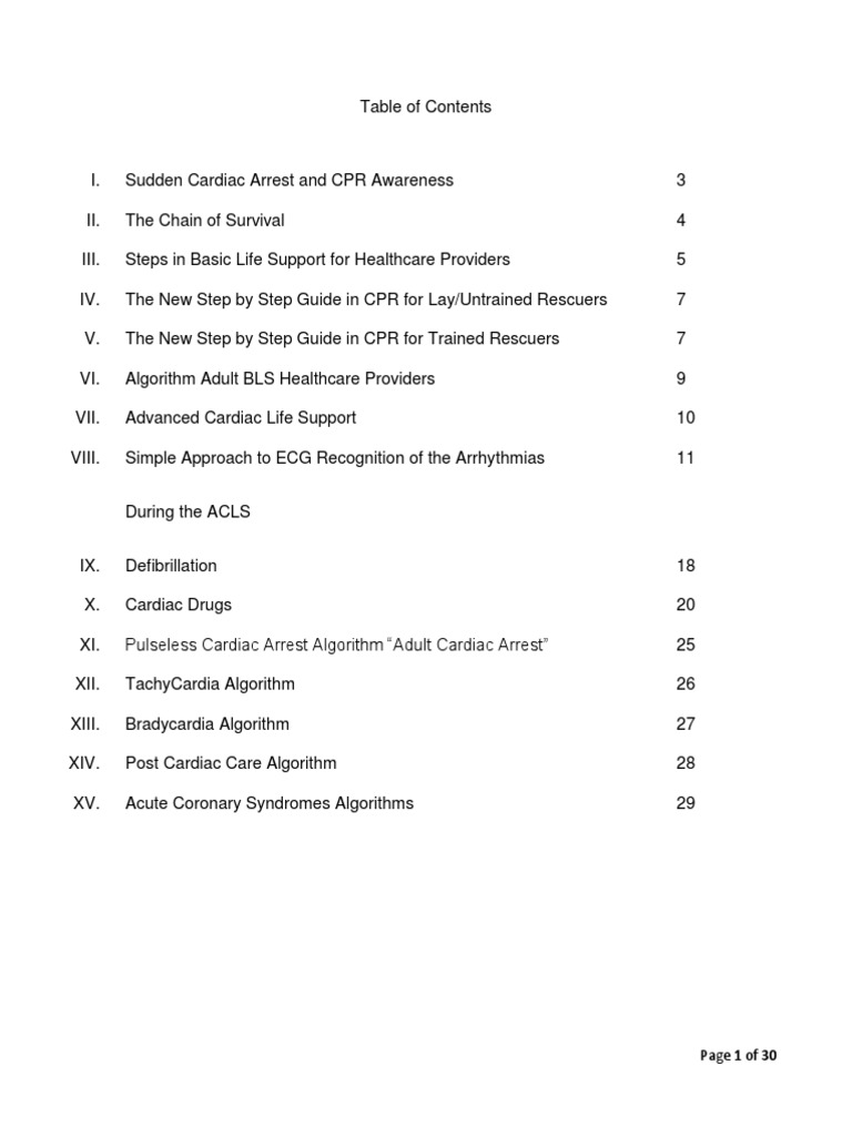 Acls Manual PDF | PDF | Cardiopulmonary Resuscitation | Cardiac Arrest