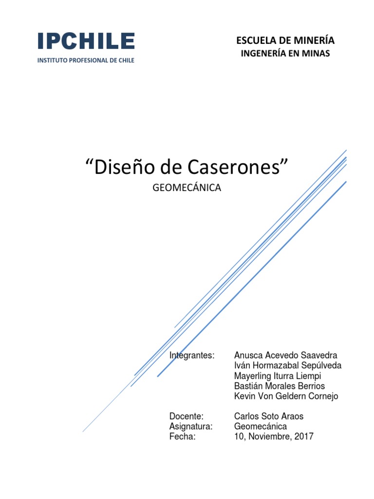 Diseño de caserones: Metodologías empíricas y numéricas para garantizar ...