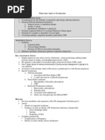Anesthesiology Mnemonics | PDF | Anesthesia | Respiratory Tract