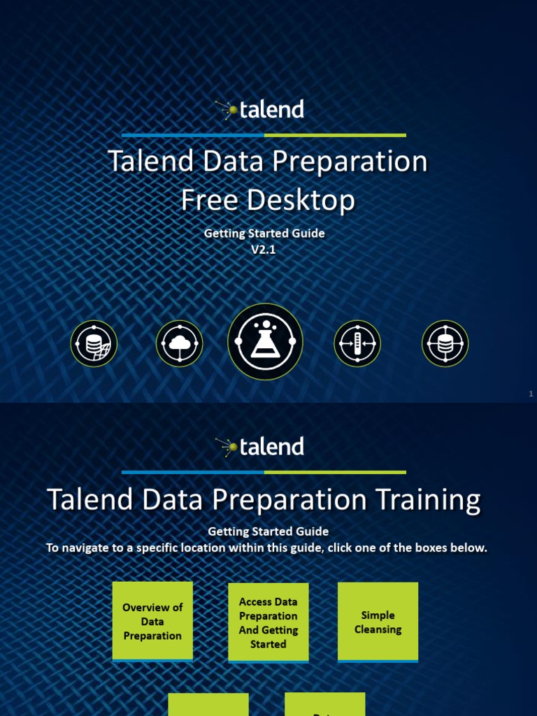 Talend Data Preparation Free Desktop: Getting Started Guide V2.1 | PDF | Microsoft Windows ...