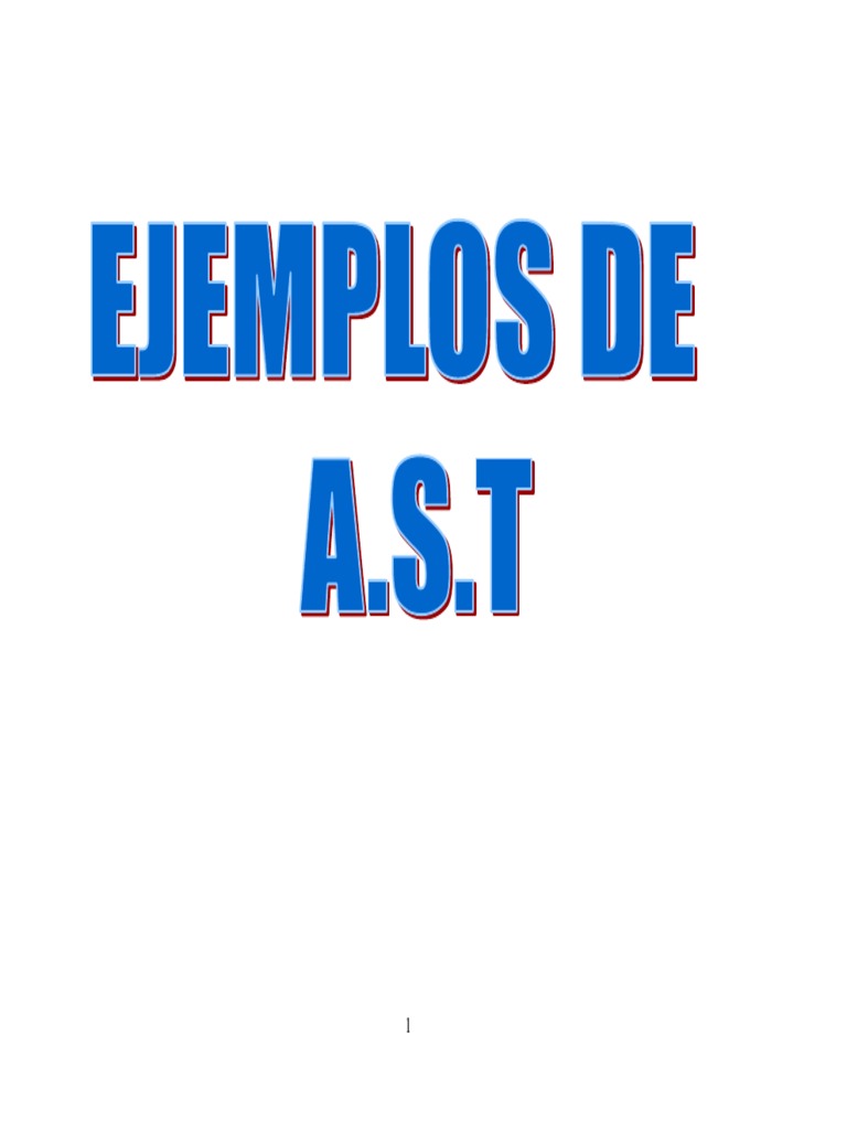 Ast Ejemplos PDF | Descargar gratis PDF | Quemar | Seguridad y salud ocupacional