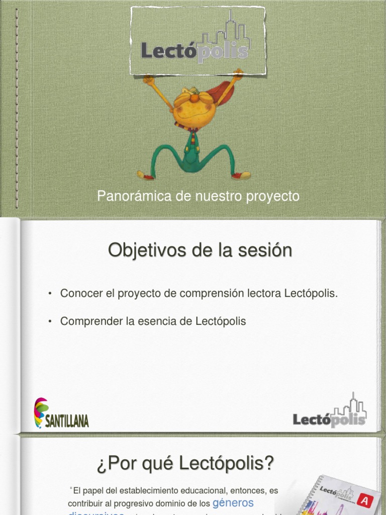 Presentación Lectópolis | PDF | Lectura (proceso) | Escritura