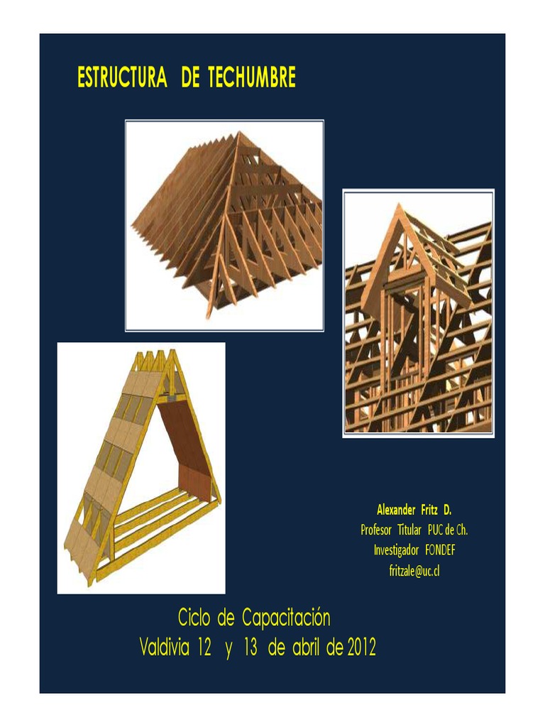 Estructuras Techumbres | PDF | Braguero | Techo
