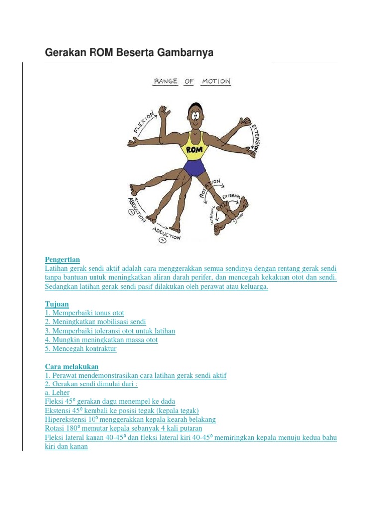 Gerakan ROM Beserta Gambarnya | PDF