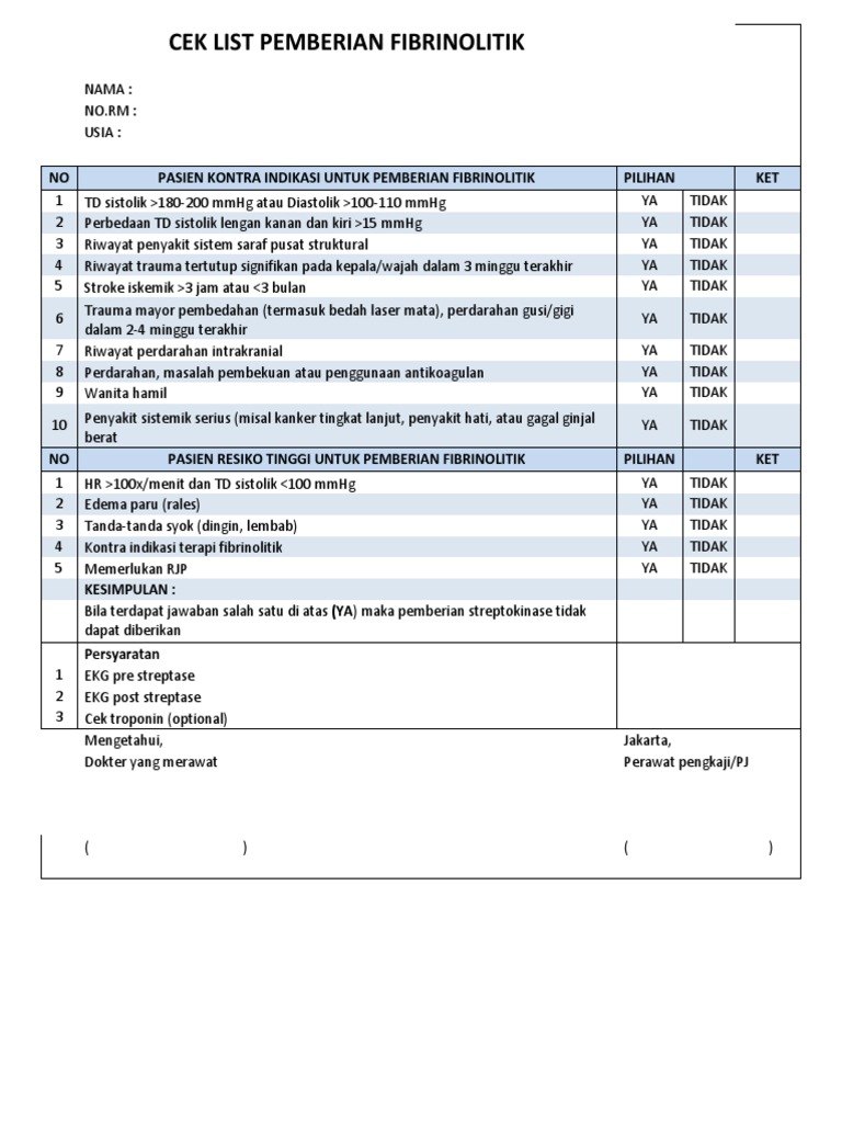 Cek List Streptase | PDF