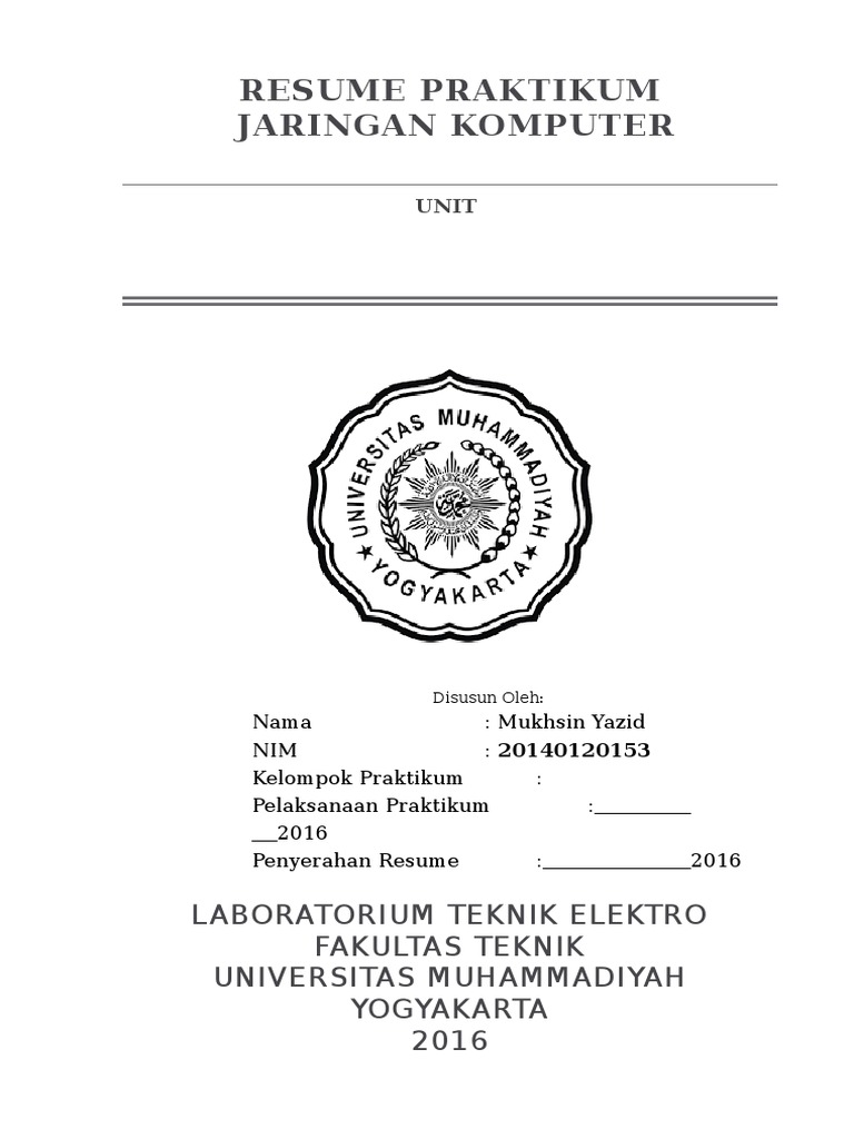 Cover Praktikum | PDF